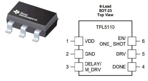 TPL5110DDCT Programmable Timer: Pinout, Layout, Datasheet