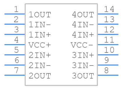 TL074ID OP-AMP: Pinout, Specification, and Datasheet