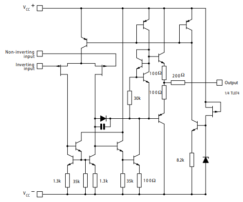 TL074ID OP-AMP: Pinout, Specification, and Datasheet
