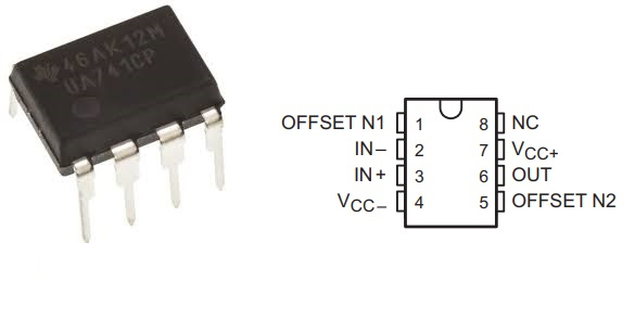 UA741CP Operational Amplifier: Pinout, Specification, and Datasheet