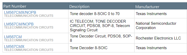 LM567 Tone Decoder: Price, Pinout and Circuit