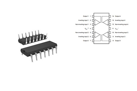 LM324N Operational Amplifiers: Pinout, Datasheet and Features