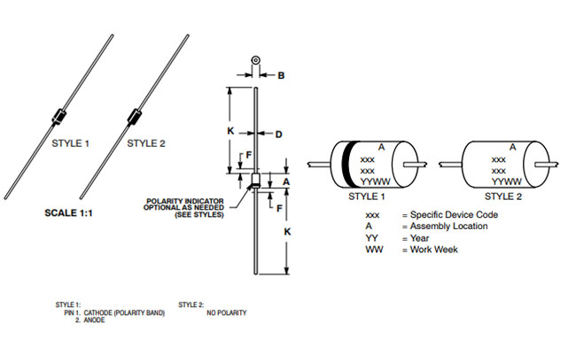 1N4001 Diodes: Pinout, Datasheet and Alternatives