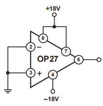 OP27G OP-AMP: Application, Pinout and Datasheet