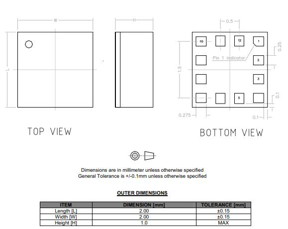 LIS2DH12 3-axis Accelerometer:Pinout, Datasheet, and Functional Block ...