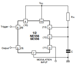 NE556 Dual Timer IC: Circuit, Pinout and Datasheet