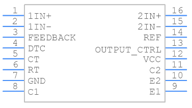 TL594 PWM Control Circuit: Pinout, Circuit and Datasheet