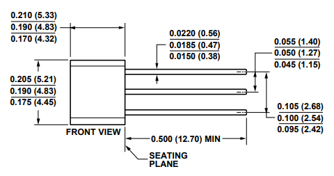 TMP36 Temperature Sensors: Pinout, Datasheet and Circuit