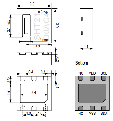 SHT21 Temperature Sensor: Pinout, Datasheet and Application