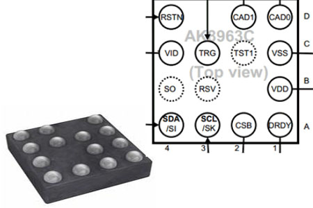 AK8963 Electronic Compass: Pinout, Datasheet and Features