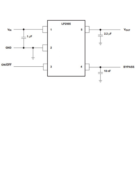 LP2985 Low-Dropout Regulator: Pinout, Application and Package