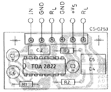 TDA2822 Audio Amplifier: Pinout, Datasheet, and Test Circuits