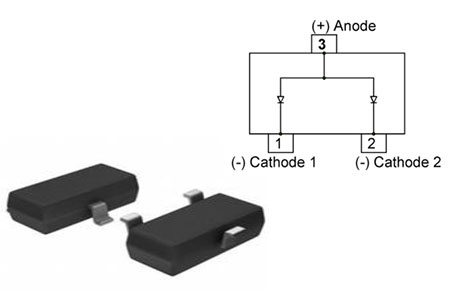 BAT54A Barrier Diode: Pinout, Alternatives and Circuit