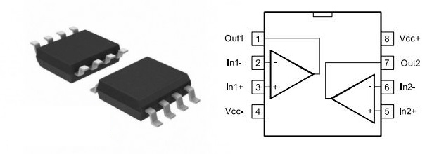 LM358D Operational Amplifier: Datasheet, Circuits and Pinout