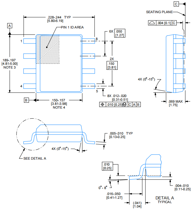 TLC555 Timer: Pinout, Package and Datasheet