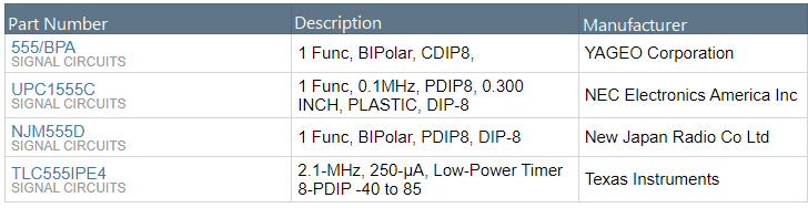 TLC555 Timer: Pinout, Package and Datasheet