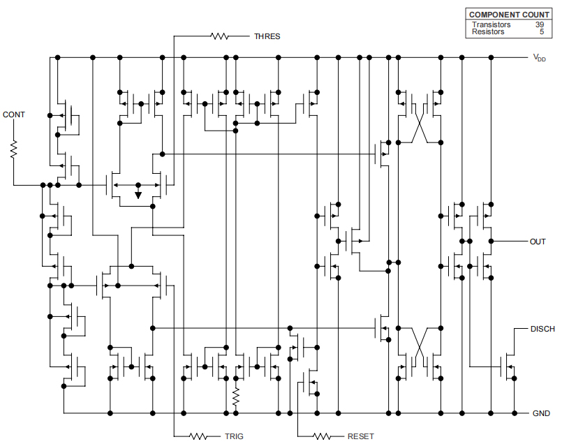 TLC555 Timer: Pinout, Package and Datasheet