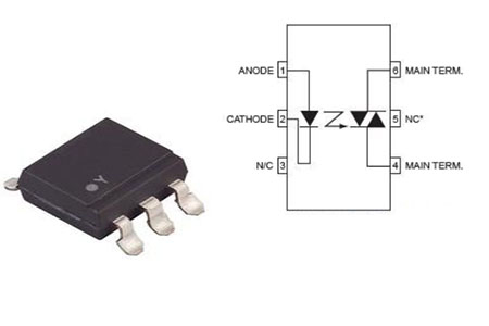MOC3022 Random-Phase Optoisolator: Datasheet, Pinout and Circuit