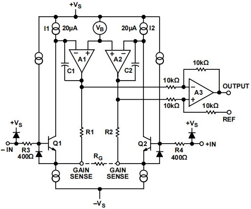 AD620 Instrumentation Amplifier: Pinout, Schematic and Price