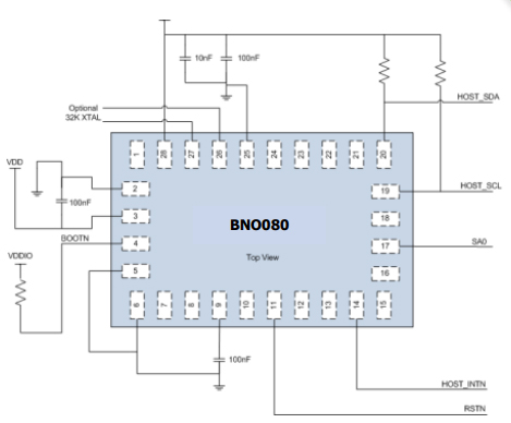 BNO080 Sensor: Datasheet, Pinout and Circuit