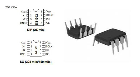 DS1302+ Timekeeping Chip: Pinout, Alternatives, Circuit