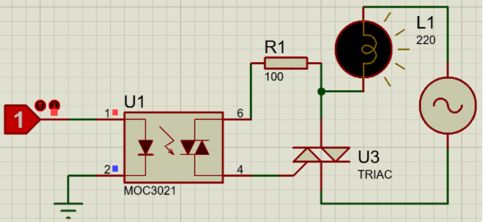 MOC3021 Optoisolators: Pinout, Circuit and Equivalent