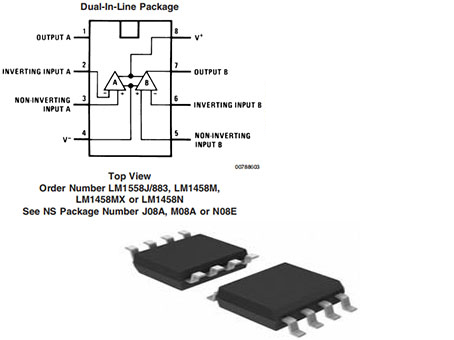LM1458 Dual Op-Amp : Pinout, Applications and Datasheet