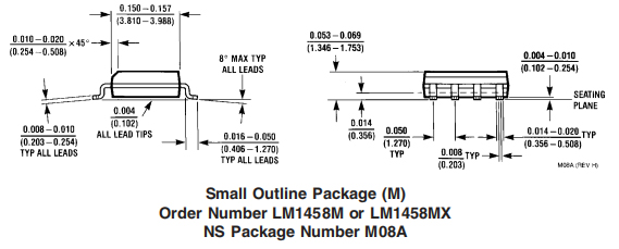 LM1458 Dual Op-Amp : Pinout, Applications and Datasheet