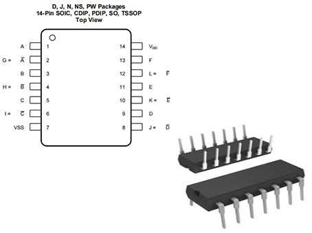 CD40106 HEX Inverter: Pinout, Applications and Datasheet