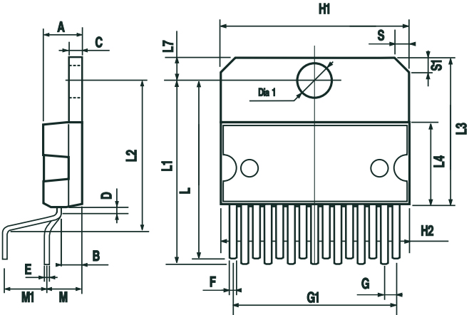STA540 Power Amplifier: Datasheet, Pinout and Equivalents