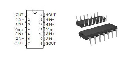 TL084CN Operational Amplifier: Pinout, Equivalent, Application