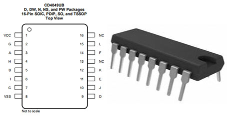 CD4049 Buffer and Converter IC: Pinout, Equivalent and Datasheet