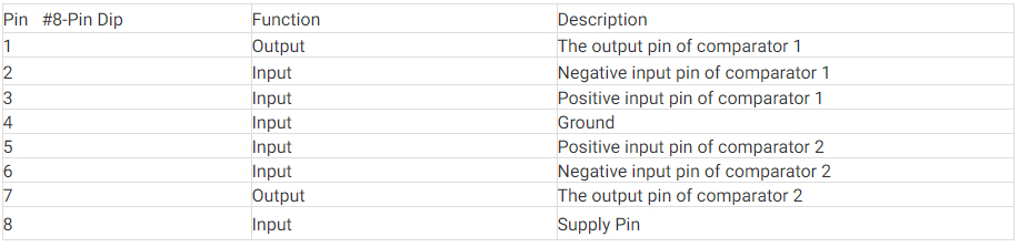 LM2903 Comparator: Datasheet, Schematic, and Application