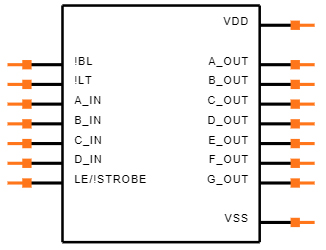 CD4511 Seven Segment Driver: Pinout, Equivalent and Truth Table