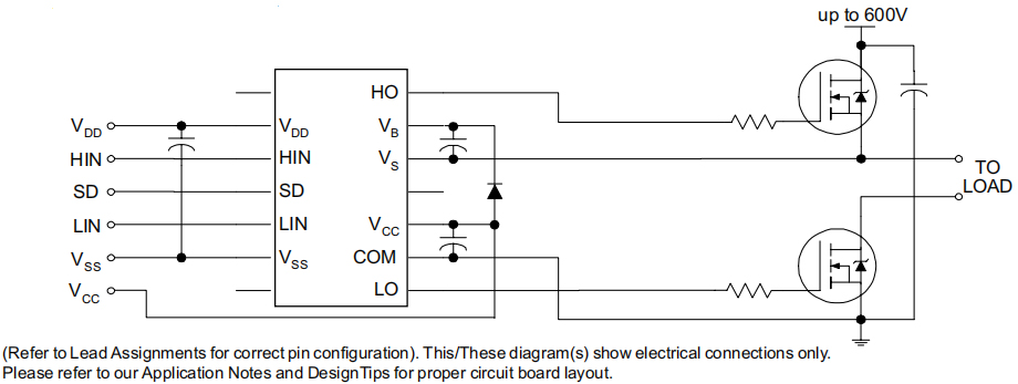 IR2112 Driver IC: Circuit, Pinout and Datasheet
