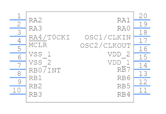 Pic16f84a Powerful FLASH/EEPROM 8-Bit Microcontroller:Pinout，Features ...