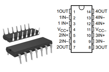 LM348 Operational Amplifier: Pinout, Datasheet and Application
