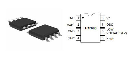 TC7660COA Voltage Converter: Datasheet, Pinout, Circuit