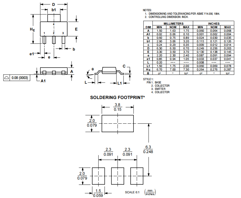 BCP56 Transistor: Features, Pinout, and Datasheet