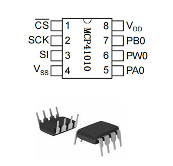 MCP41010 Potentiometer: Circuit, Pinout, and Datasheet