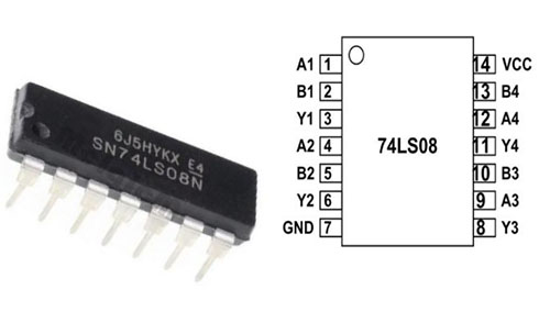 74LS08 AND Two Input Gate IC: Datasheet, Pinout and Voltage