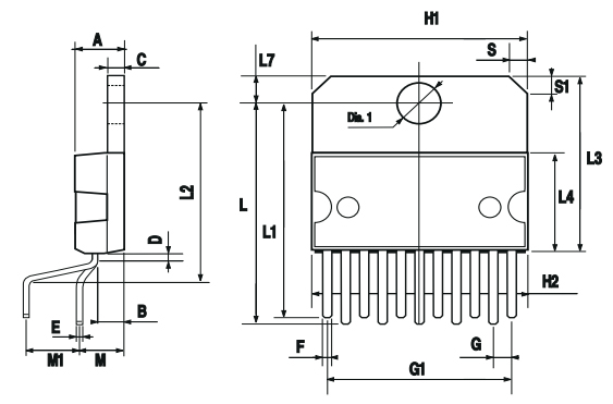 L6203 Bridge Driver: Circuit, Pinout, and Datasheet
