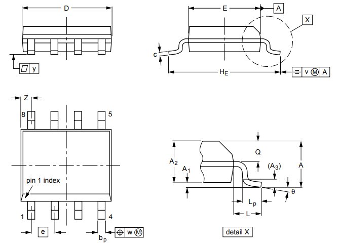 P82B96 Bipolar IC: Pinout, 3D Model and Datasheet