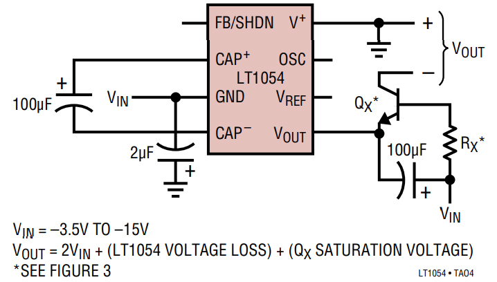 LT1054 Voltage Converter and Regulator: Pinout, Applications and Datasheet