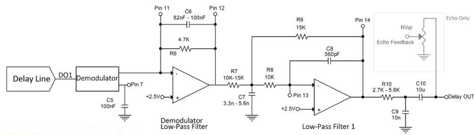 PT2399 Delay Echo Processor IC: Datasheet, Schematic and Circuit