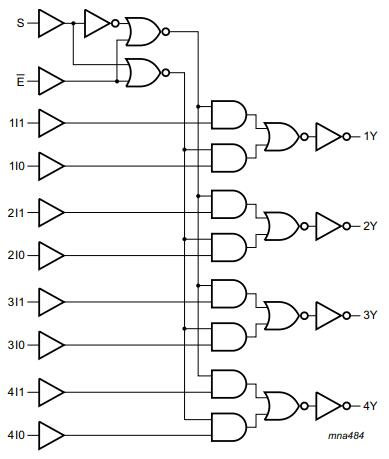 74HC157 Quad 2-input Multiplexer: Pinout, Datasheet and Circuit