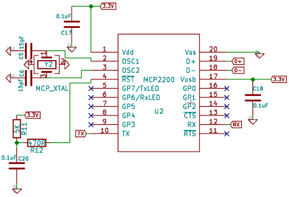 MCP2200 Converter: Features, Pinout, and Datasheet
