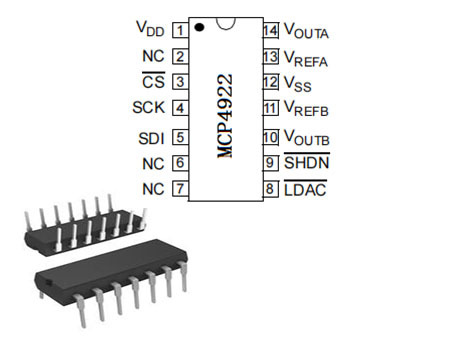 MCP4922 Converter: Circuit, Pinout, and Datasheet