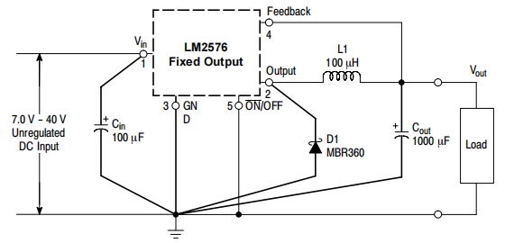 LM2576T Regulator: Circuit, Pinout, and Datasheet