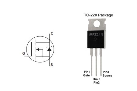 IRFZ24N Transistor: Datasheet, Pinout, IRFZ24N MOSFET